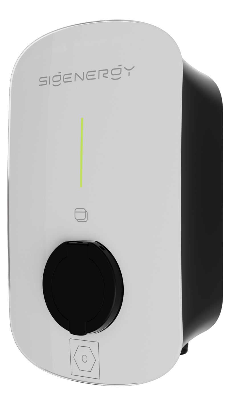 Sigen EVAC 11 4G T2SH-WH / Charger 11 kW Type2 Socket with shutter White